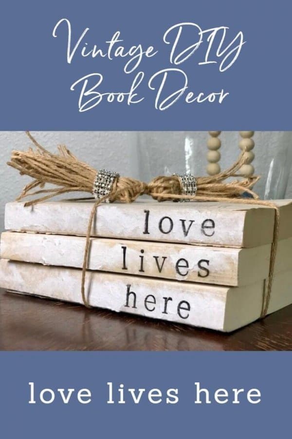 DIY Decorative Books with Homemade Tassels - Southern Crush at Home