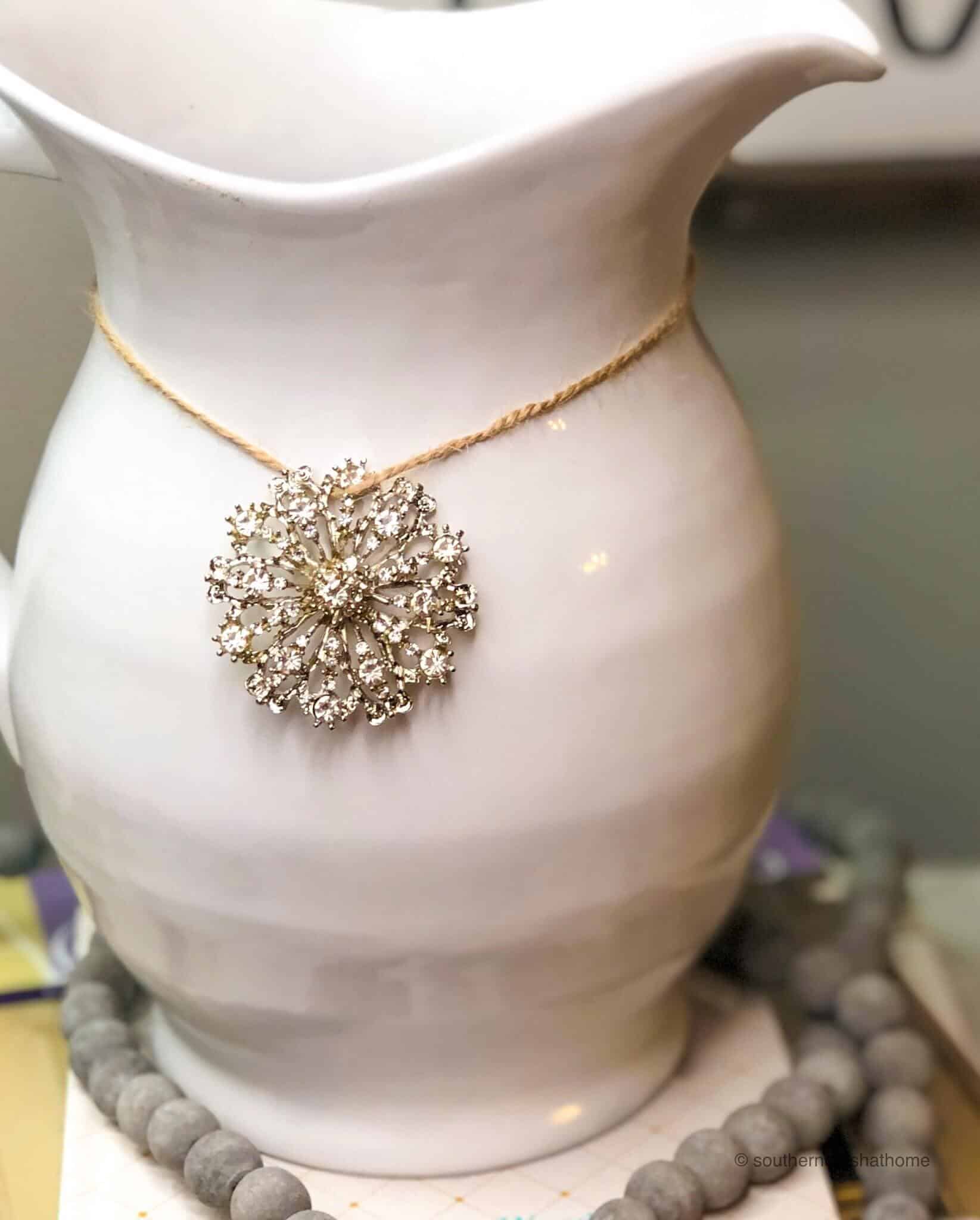 Easy Thrift Store Pitcher Makeover - Southern Crush at Home