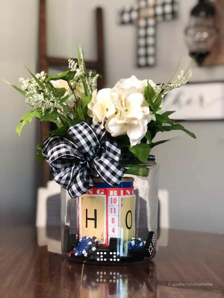 Game Night Centerpiece DIY - Southern Crush at Home