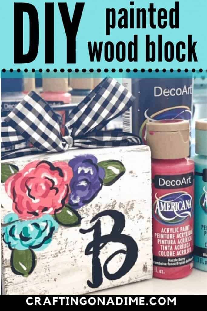 DIY Painted Wood Block - Southern Crush at Home