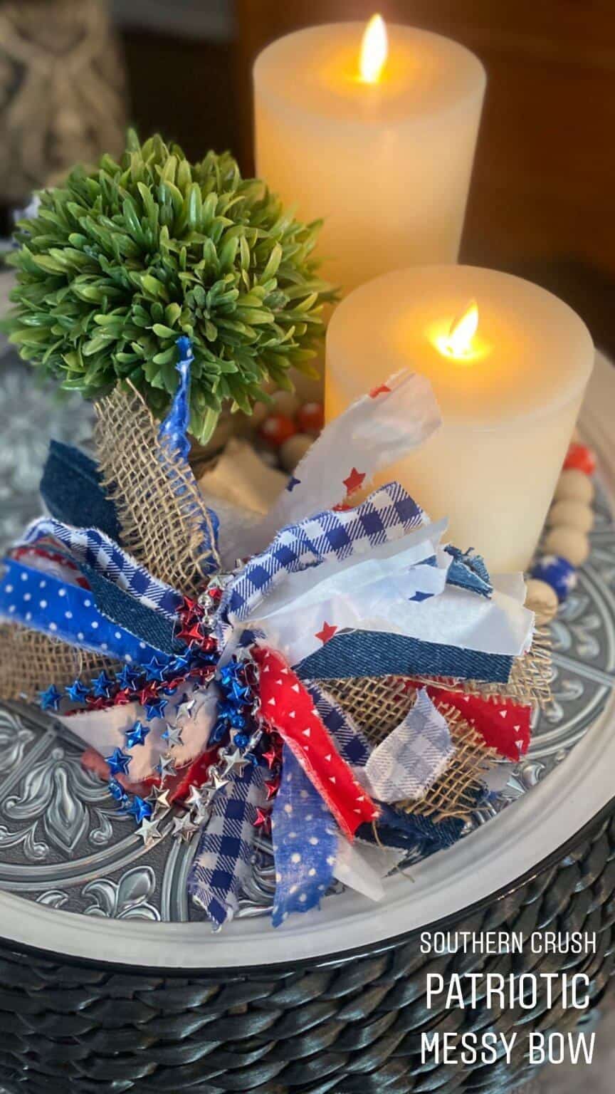 DIY Messy Bow Tutorial (Easy Bow Making) - Southern Crush at Home