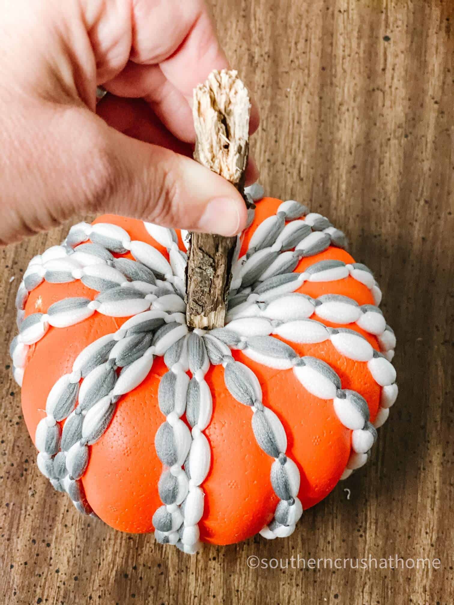 Dollar Tree Braided Pumpkin DIY - Southern Crush at Home