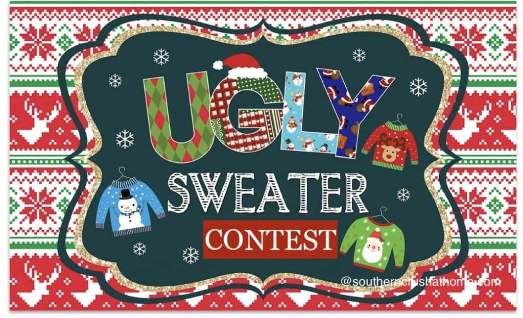 Christmas In July Ugly Sweater Contest Southern Crush At Home