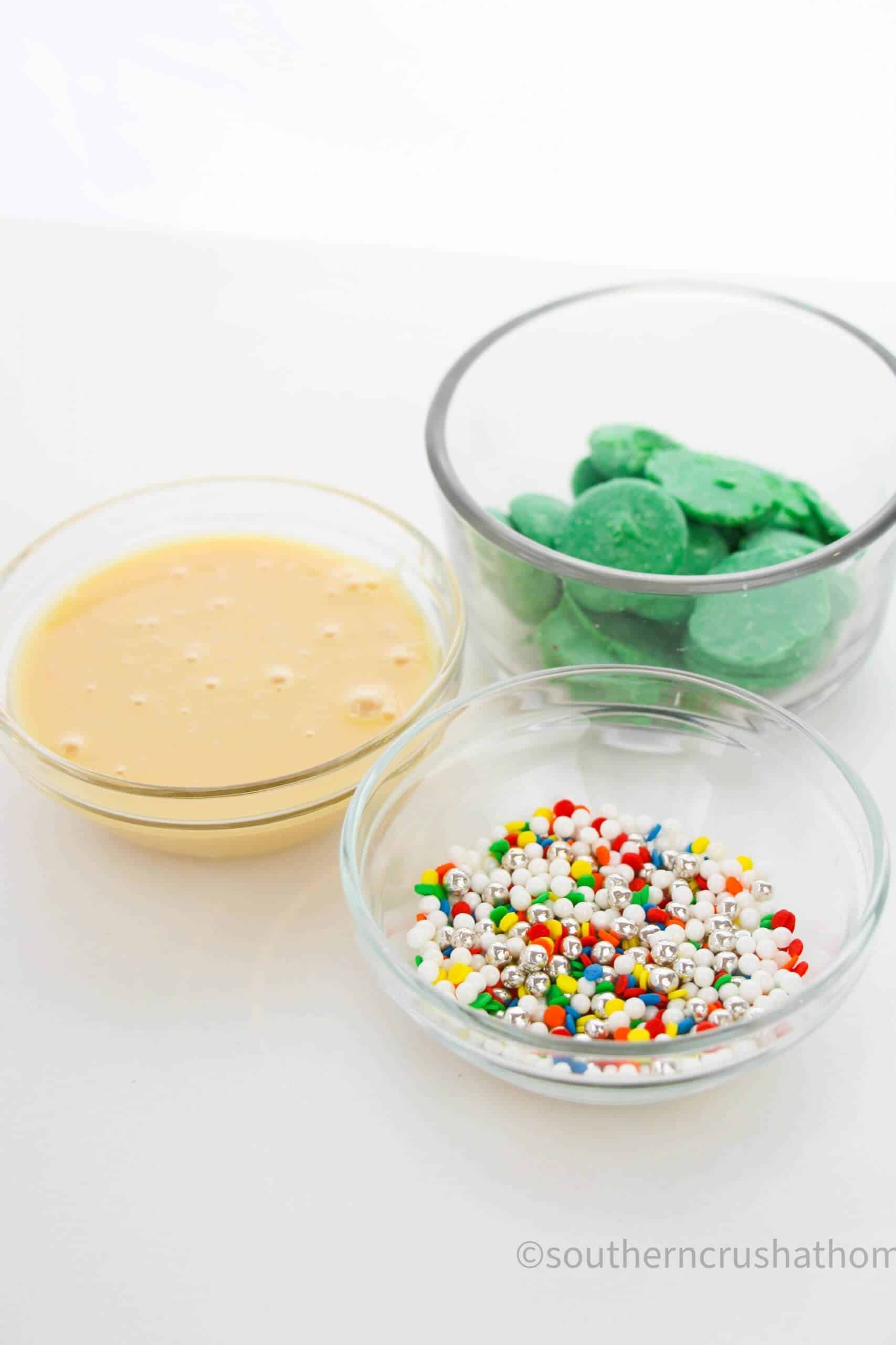 3 Ingredient Christmas Tree Fudge - Southern Crush at Home