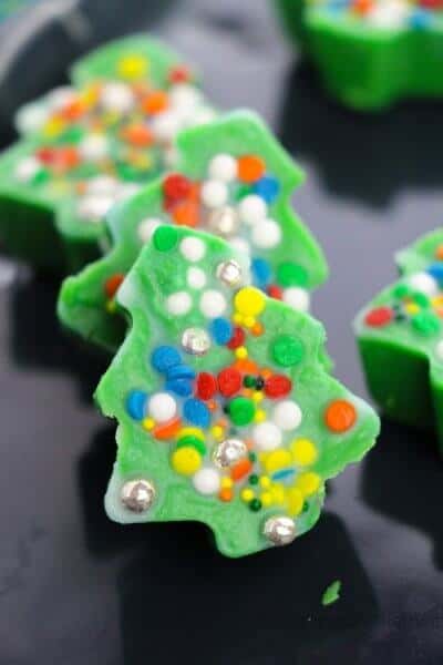 3 Ingredient Christmas Tree Fudge - Southern Crush at Home