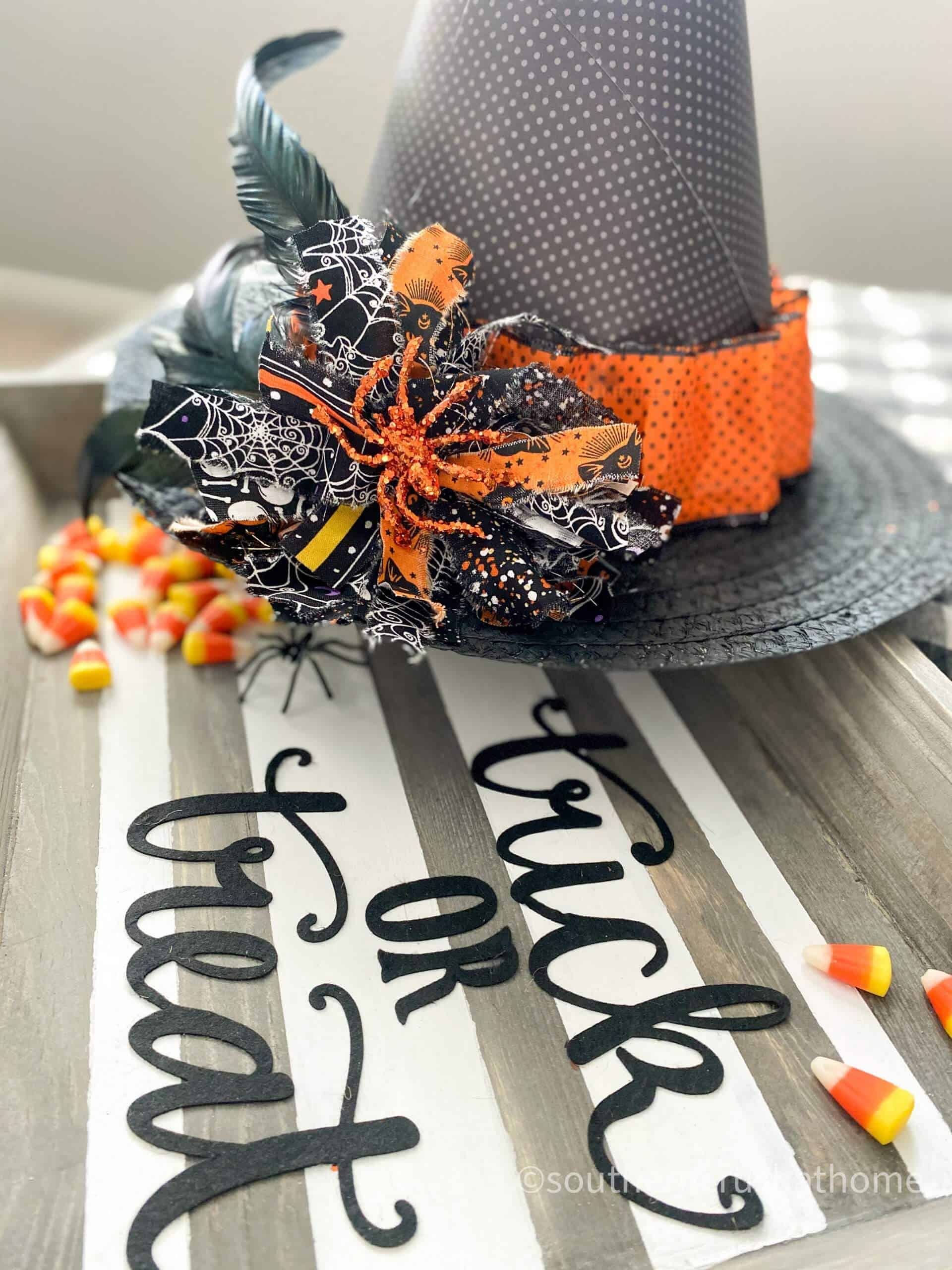 Halloween Witch Hat DIY Tutorial - Southern Crush at Home