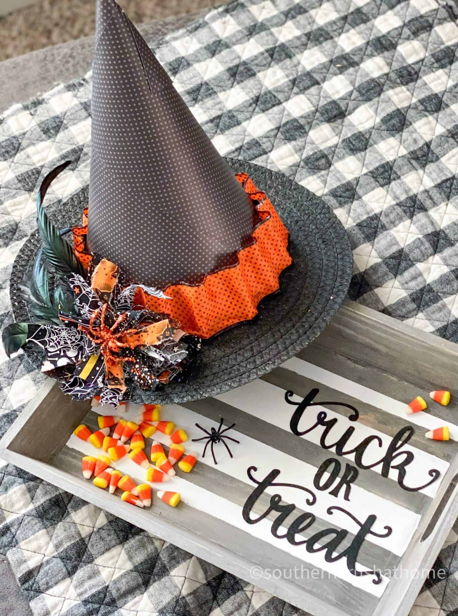 Halloween Witch Hat DIY Tutorial - Southern Crush at Home