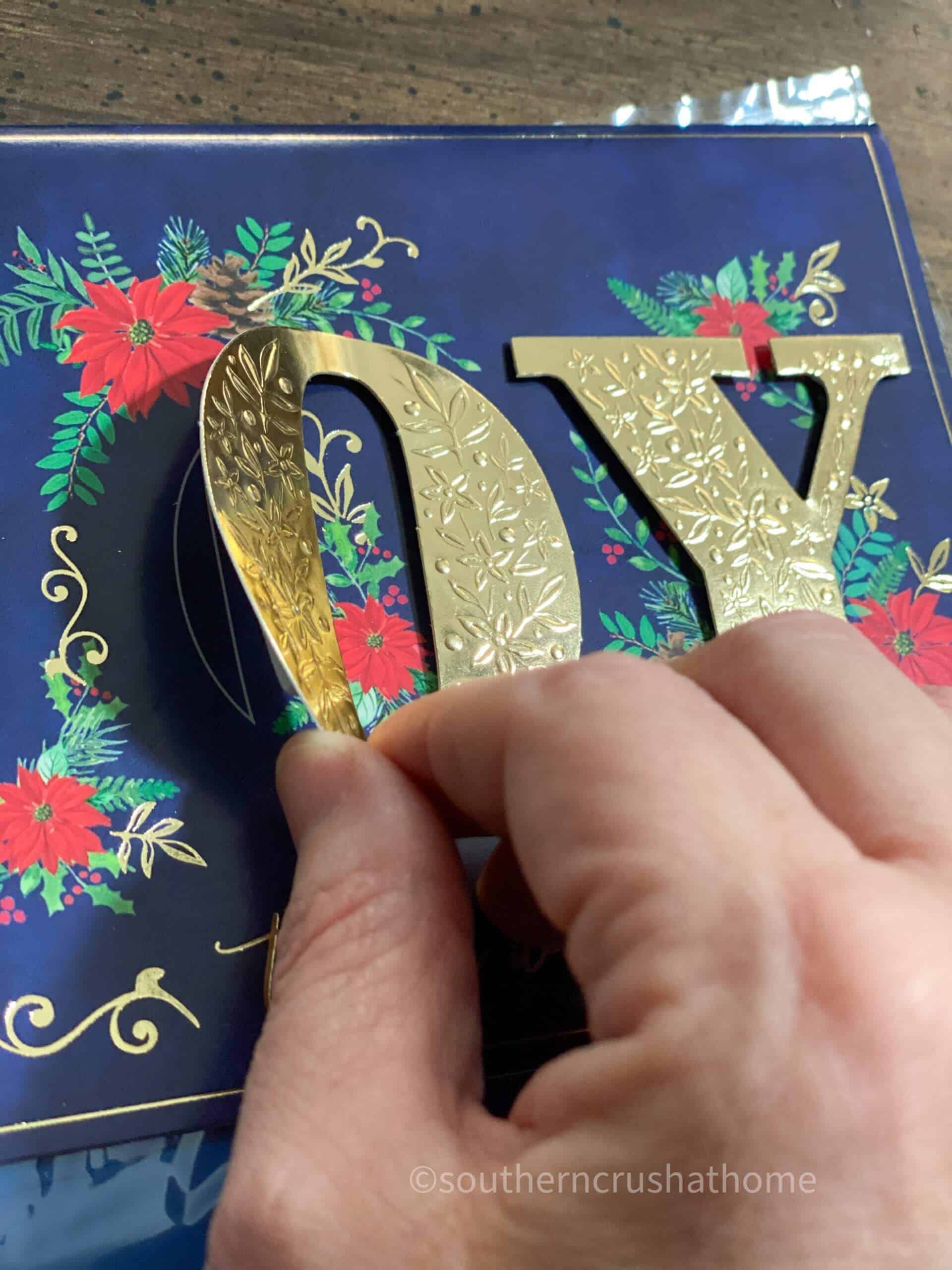 Dollar Tree Christmas Card DIY - Southern Crush at Home