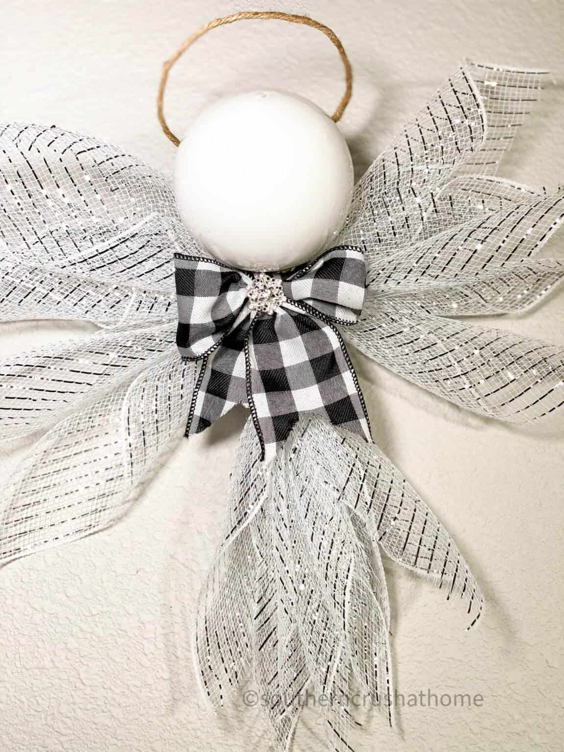 How to Make a Deco Mesh Christmas Angel Craft