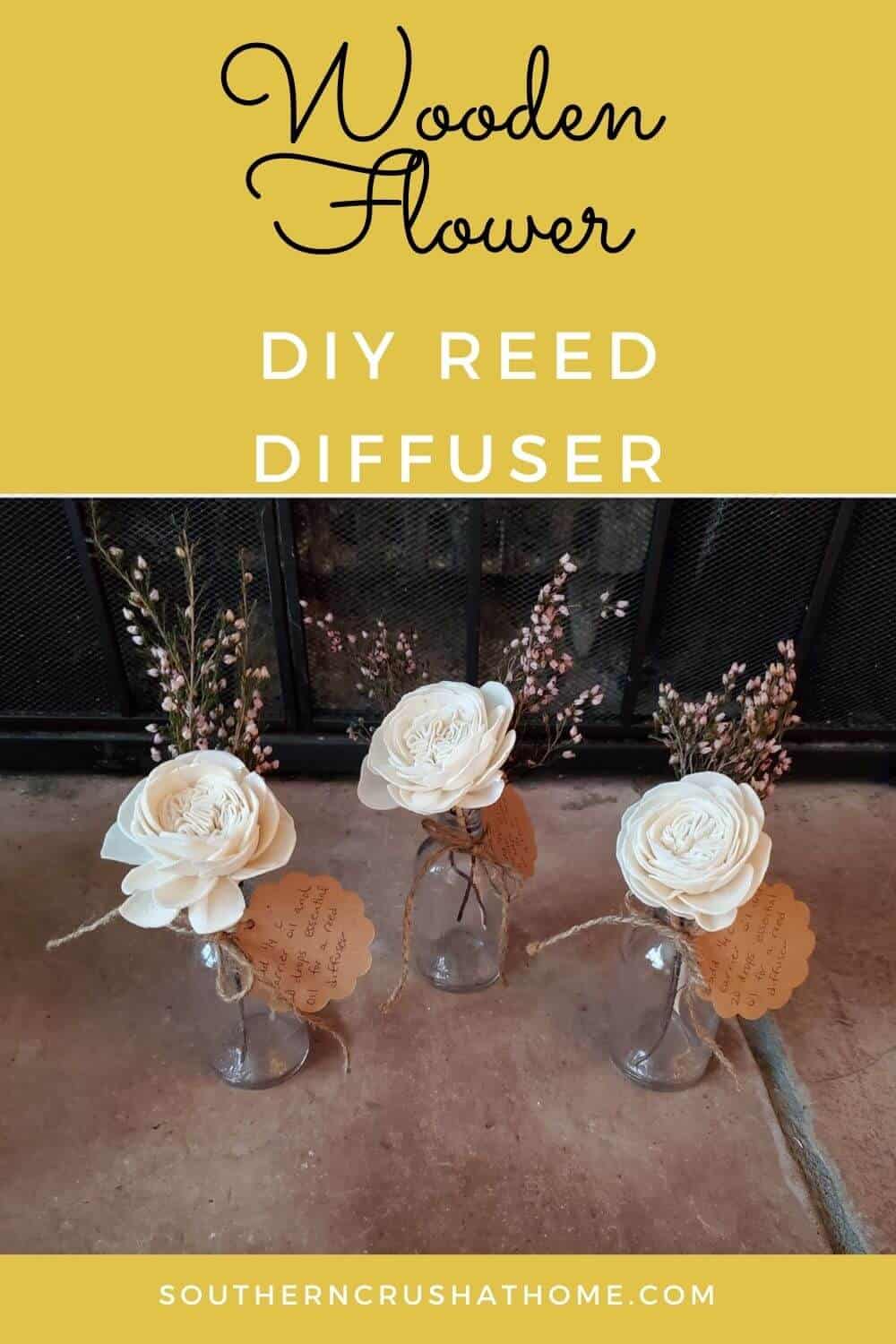 How To Make A DIY Wooden Flower Reed Diffuser