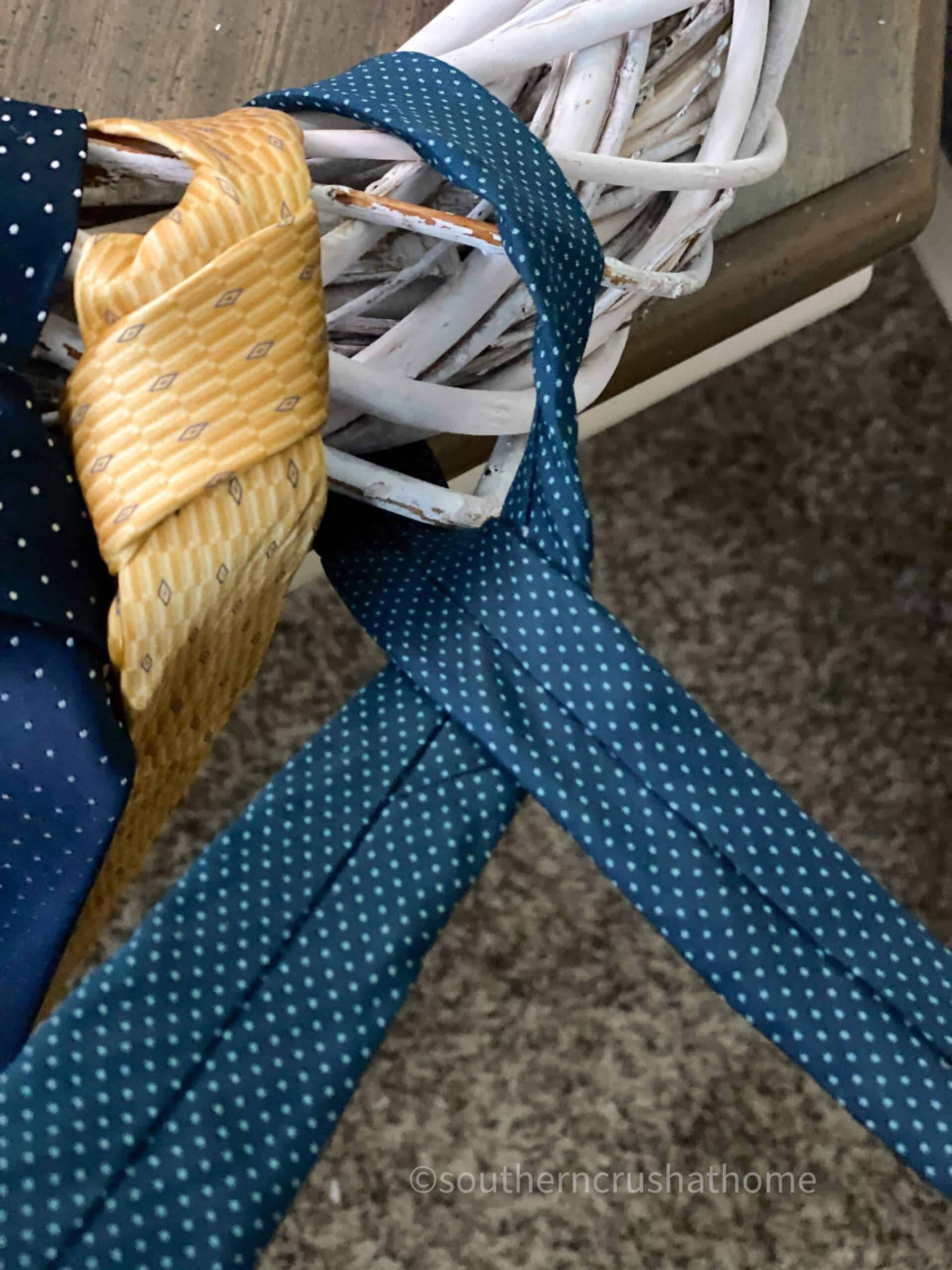 Make A DIY Necktie Wreath From Thrift Store Finds (for Father’s Day)