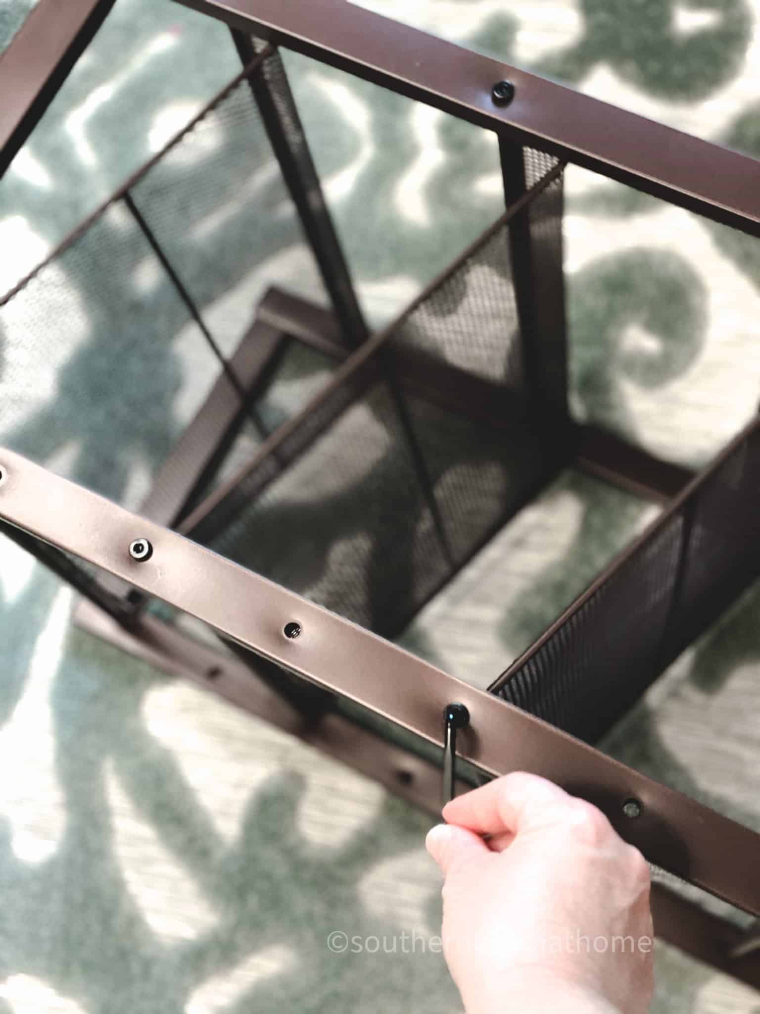 DIY Ribbon Storage Rack Idea - Southern Crush at Home