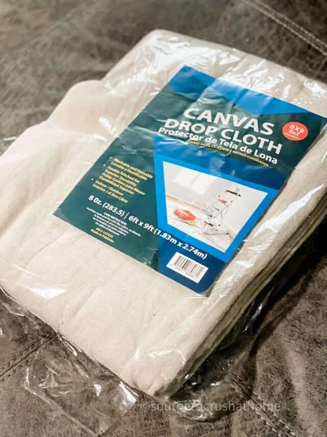 How to Make a Drop Cloth Messy Bow - Southern Crush at Home