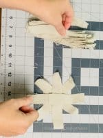 How to Make a Drop Cloth Messy Bow - Southern Crush at Home