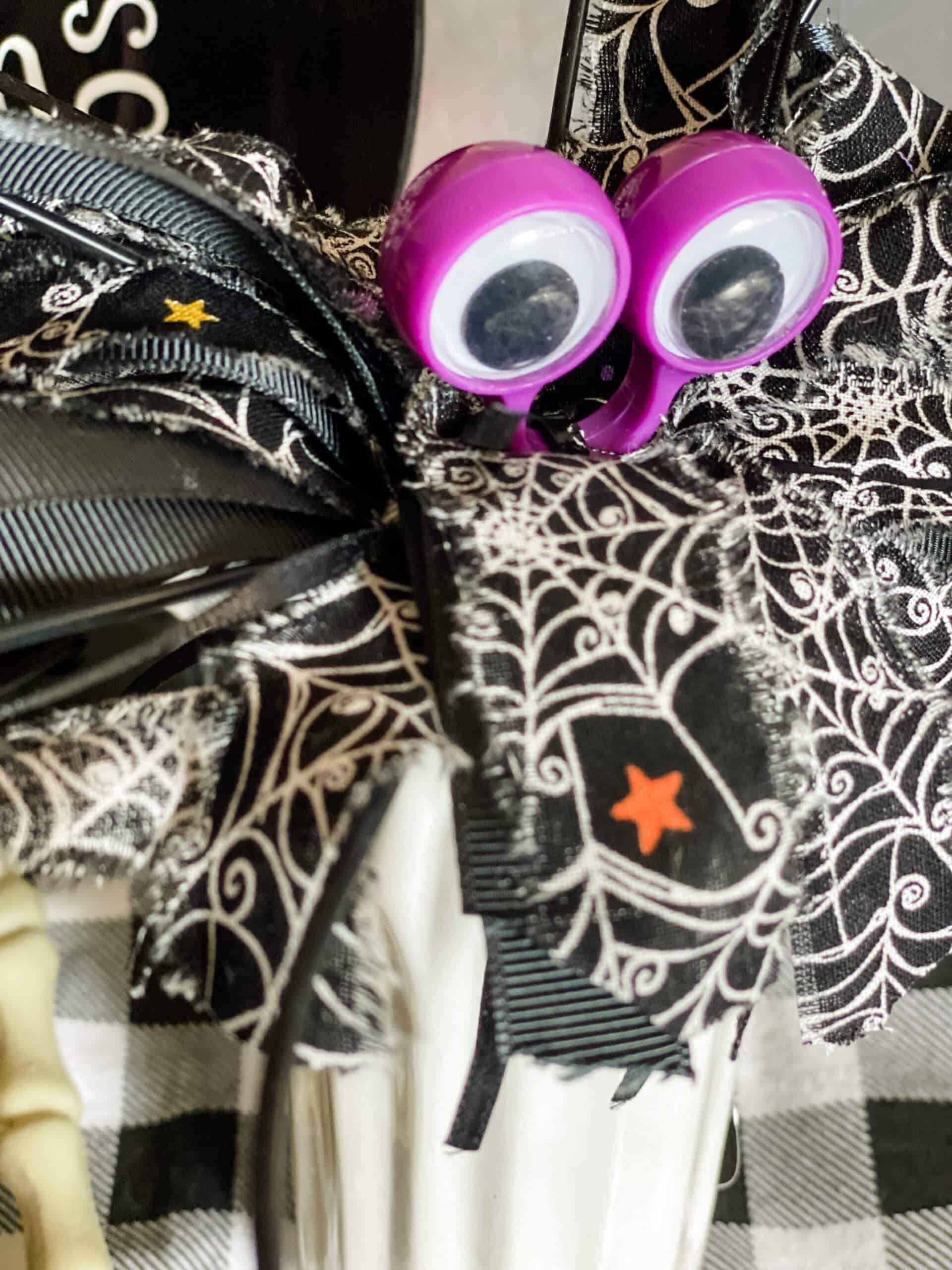 Dollar Tree Whisk Spider (featuring a Spider Messy Bow)