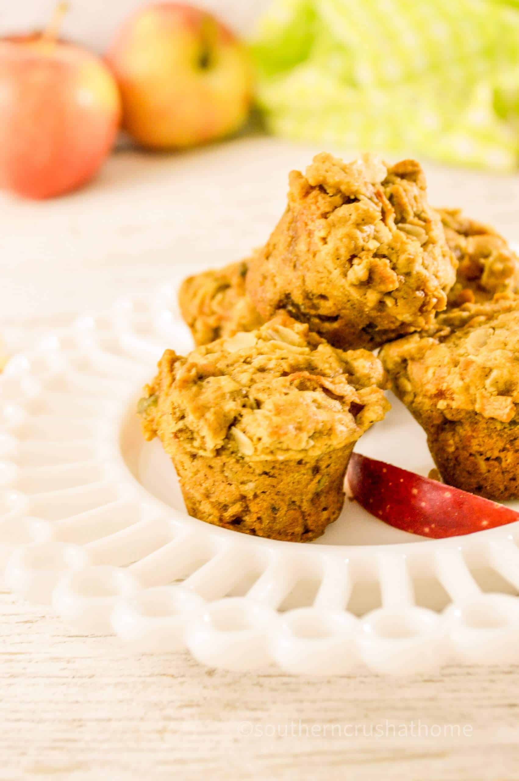 Healthy Mini Apple Muffins - Southern Crush at Home