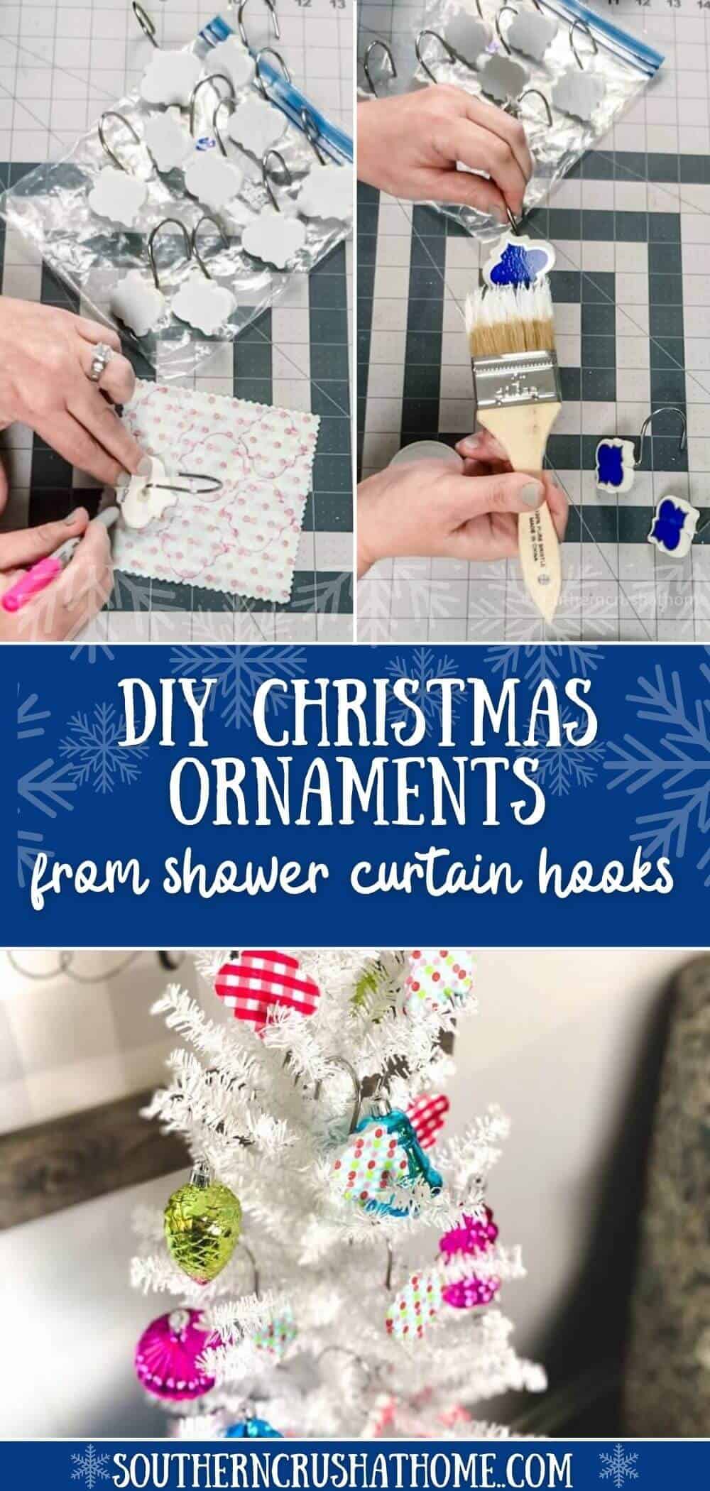 DIY Christmas Ornaments (Using Shower Curtain Hooks)
