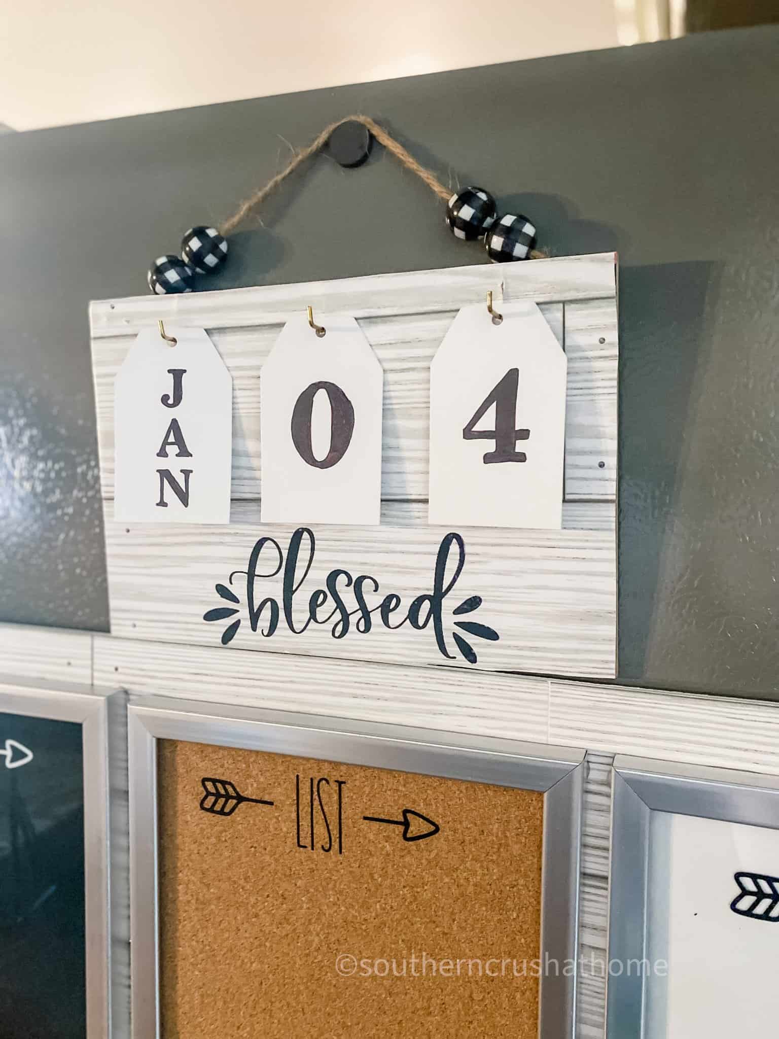 How to Make a $2 Dollar Tree Farmhouse Calendar