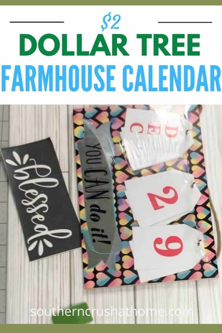 How to Make a $2 Dollar Tree Farmhouse Calendar