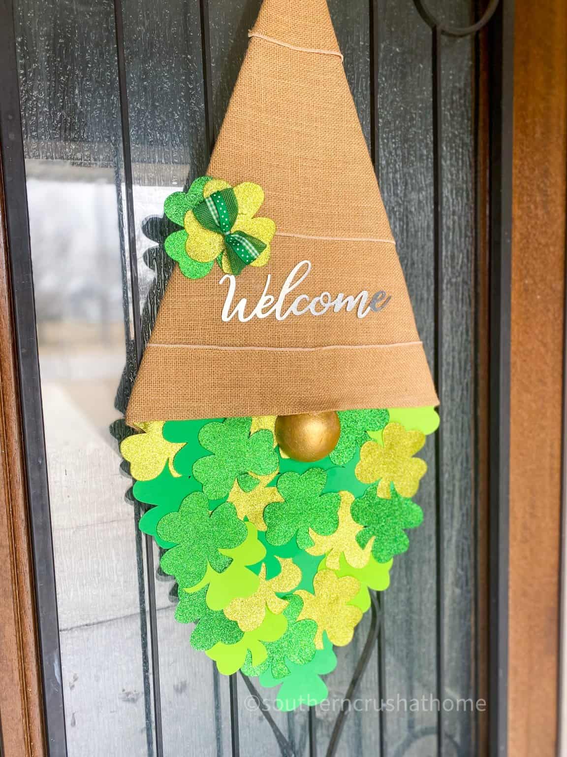 St. Patrick's Day Gnome Door Hanger - Southern Crush at Home