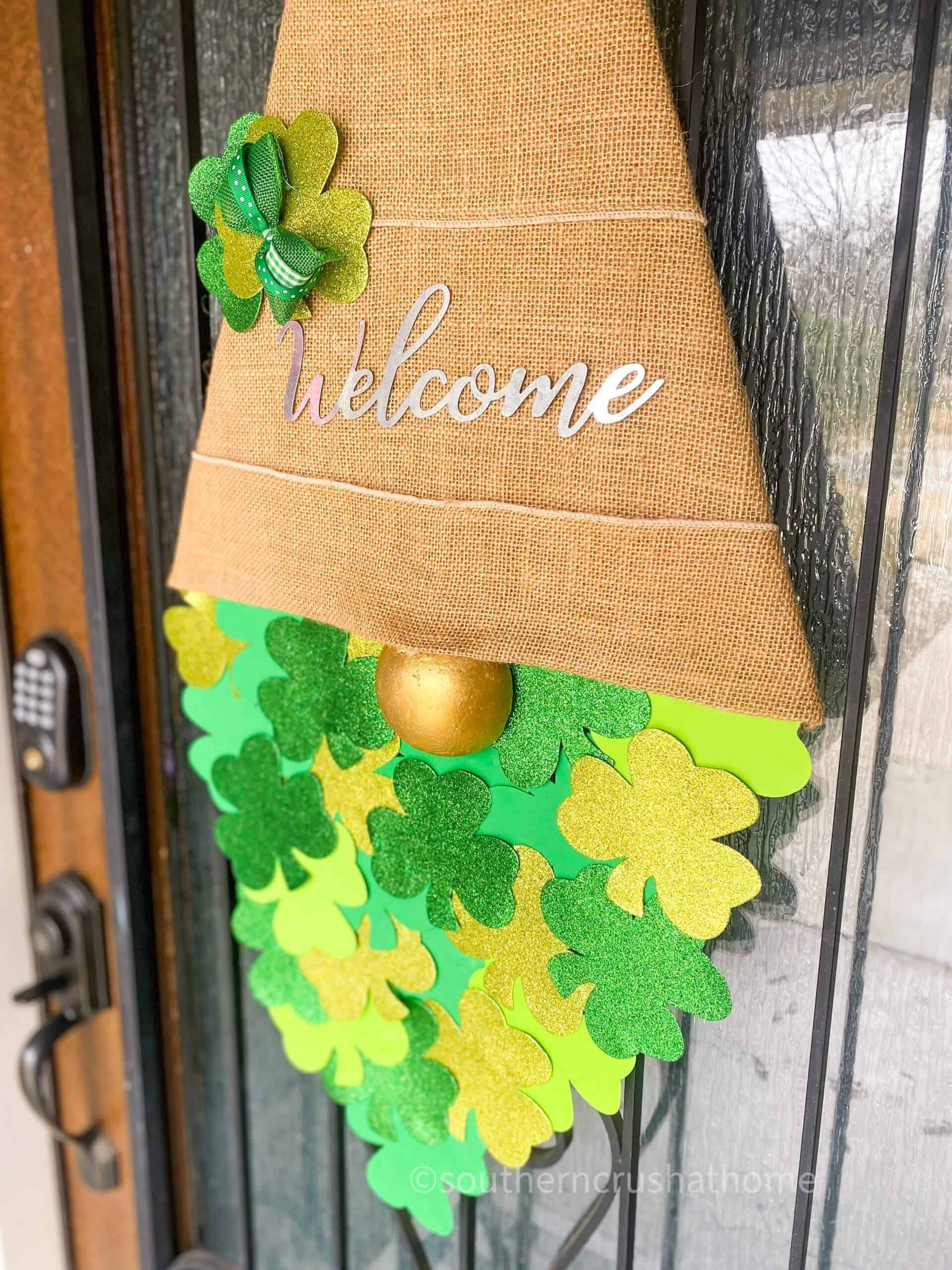 St. Patrick's Day Gnome Door Hanger - Southern Crush at Home