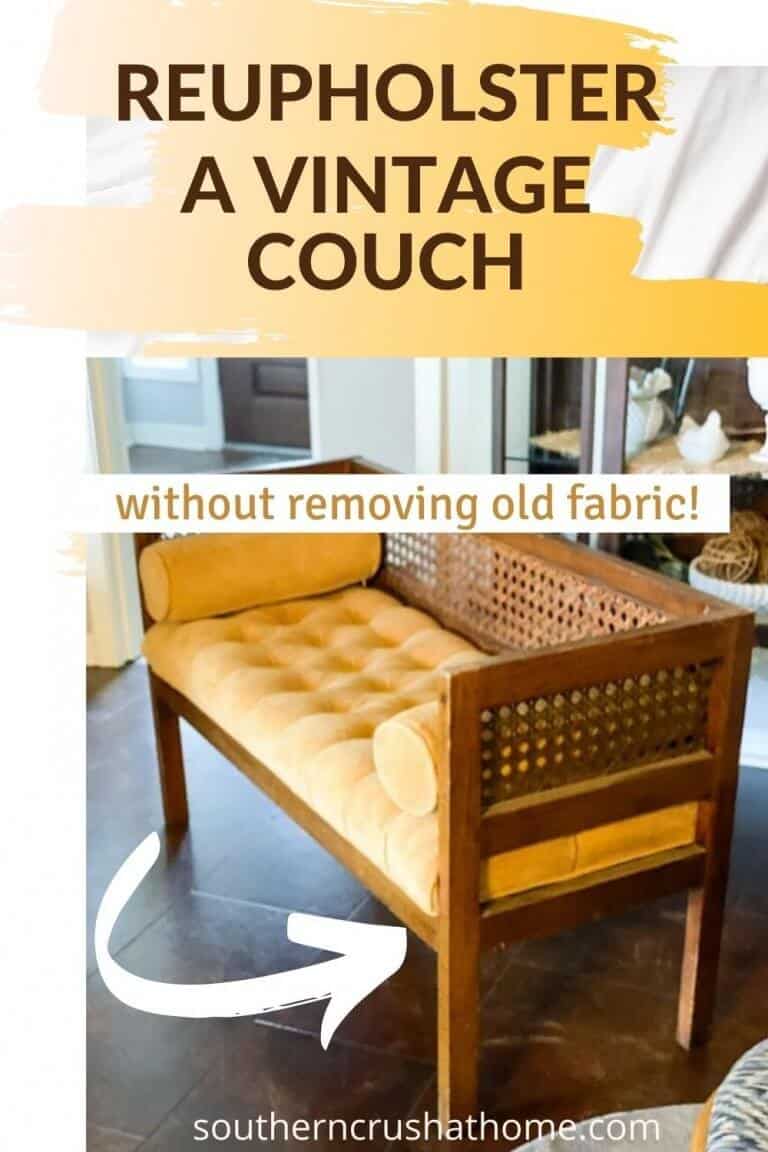 How to Reupholster a Couch (Without Removing the Old Fabric)