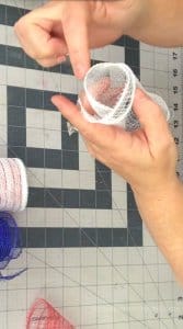 How to Make an Easy Bow (using Mesh Ribbon) - Southern Crush at Home