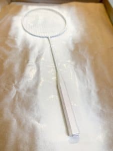 Easy Patriotic Summer Wreath (using Dollar Tree Badminton Rackets)