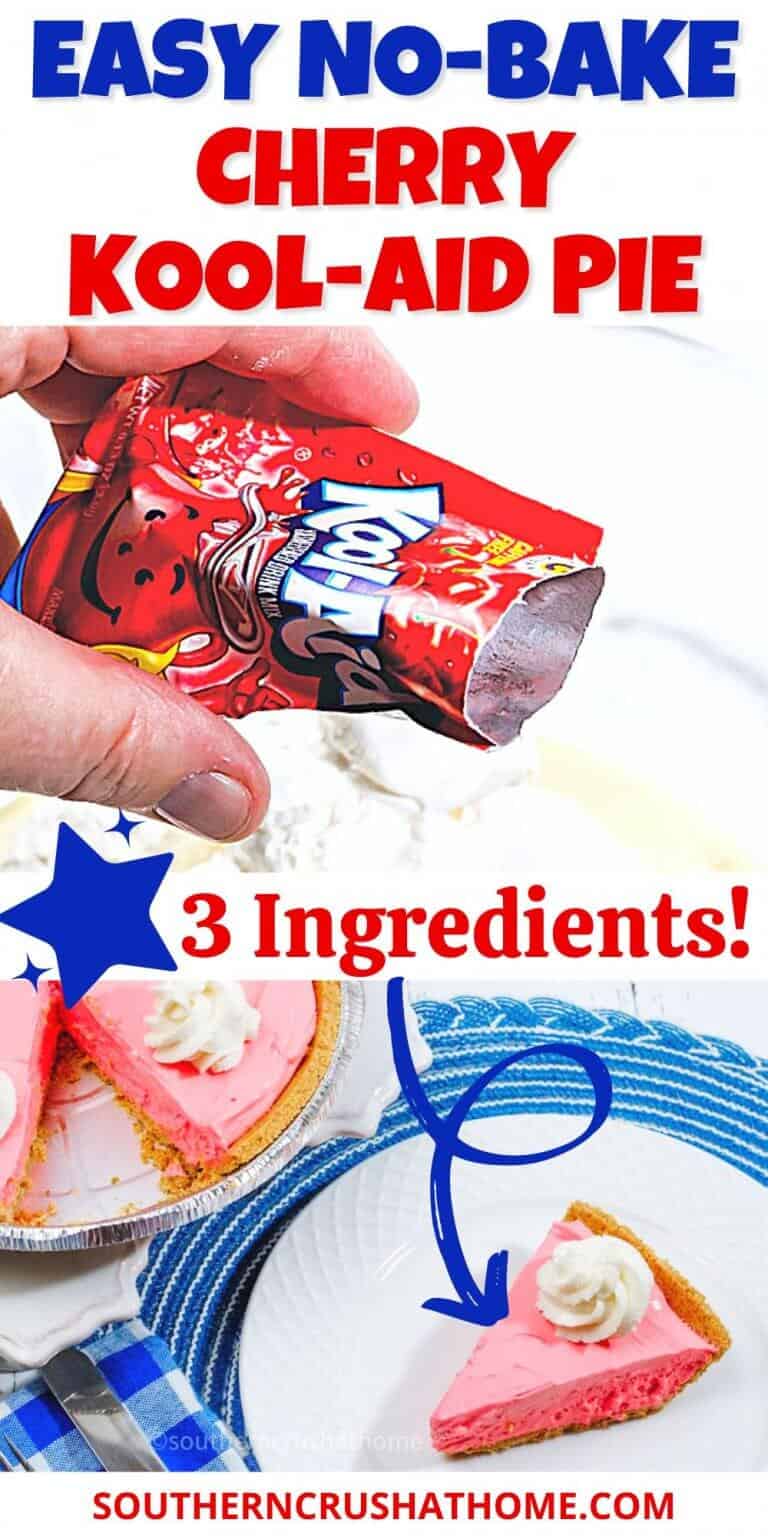 Easy No-Bake 3-ingredient Kool Aid Pie - Southern Crush at Home