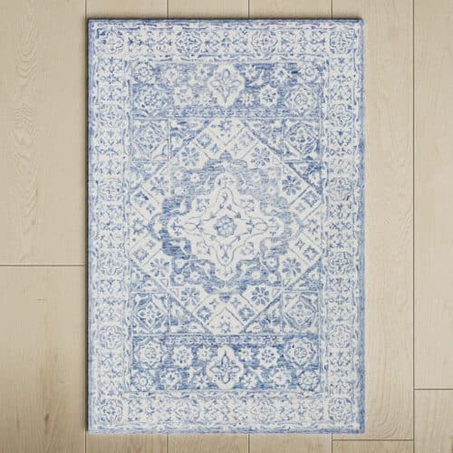 Best 8x10 Blue Area Rugs for Your Living Room (plus Rug Size Guide)