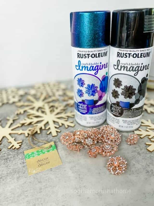 How to Make an Easy DIY Christmas Garland with Dollar Tree Snowflakes