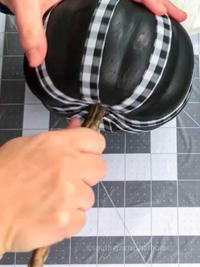 DIY Dollar Tree Black and White Pumpkins