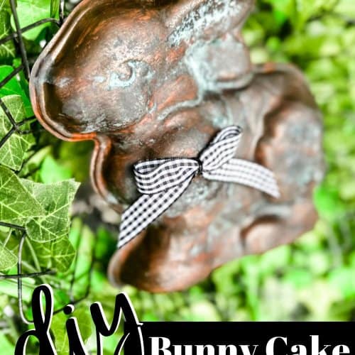 Easter Wreath with Bunny Cake Pan DIY