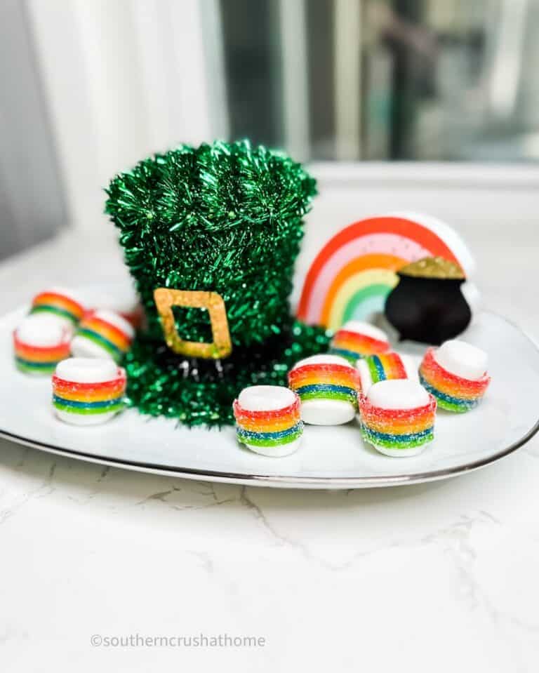 Fun & Easy Rainbow Marshmallow Treats for St. Patrick's Day
