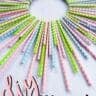 How to Make A Fun Spring Wreath Using Paper Straws