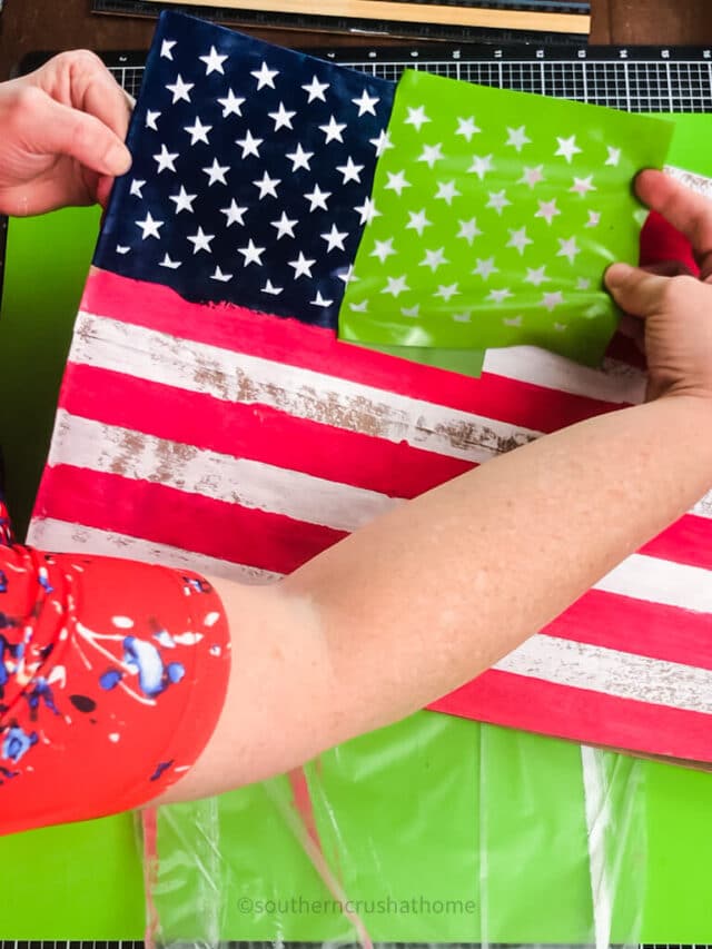 Patriotic Front Door Decor: Easy DIY Paper Bag Flag