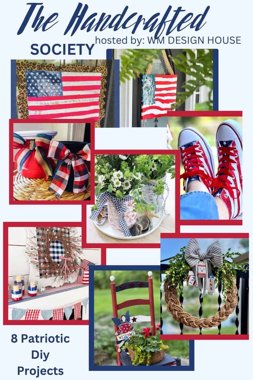 Patriotic Front Door Decor: Easy DIY Paper Bag Flag