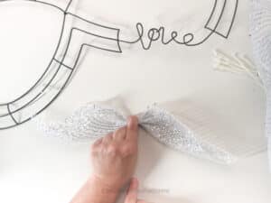 DIY Angel Wings Deco Mesh Wreath - Southern Crush at Home