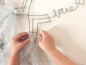 DIY Angel Wings Deco Mesh Wreath - Southern Crush at Home