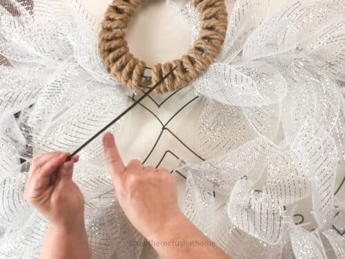 DIY Angel Wings Deco Mesh Wreath - Southern Crush at Home