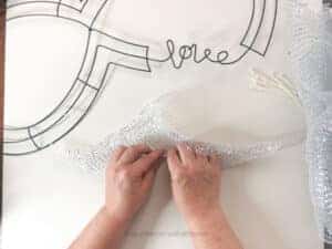 DIY Angel Wings Deco Mesh Wreath - Southern Crush at Home