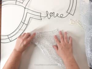 DIY Angel Wings Deco Mesh Wreath - Southern Crush at Home