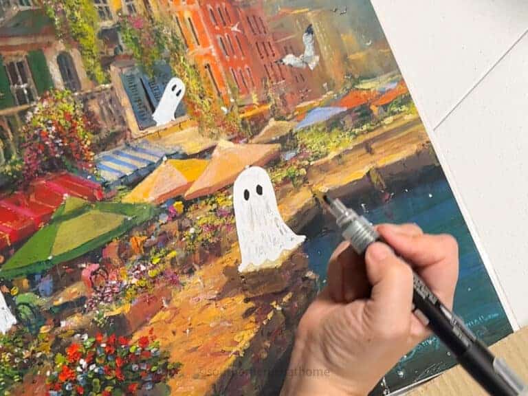 TikTok Viral Thrifted Ghost Painting Trend: Easy Painting Ideas