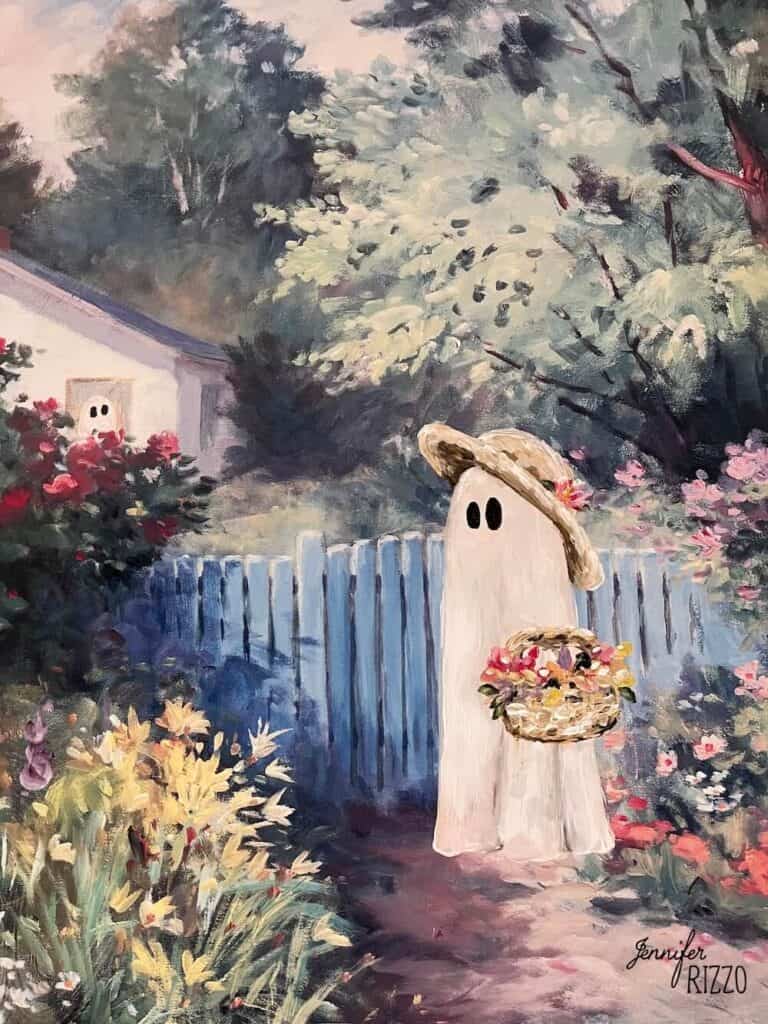 TikTok Viral Thrifted Ghost Painting Trend: Easy Painting Ideas