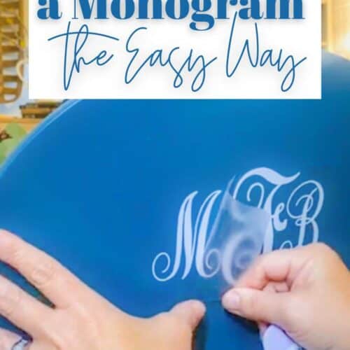 How to Make Monogram Initials For Your Home Decor using Cricut Joy