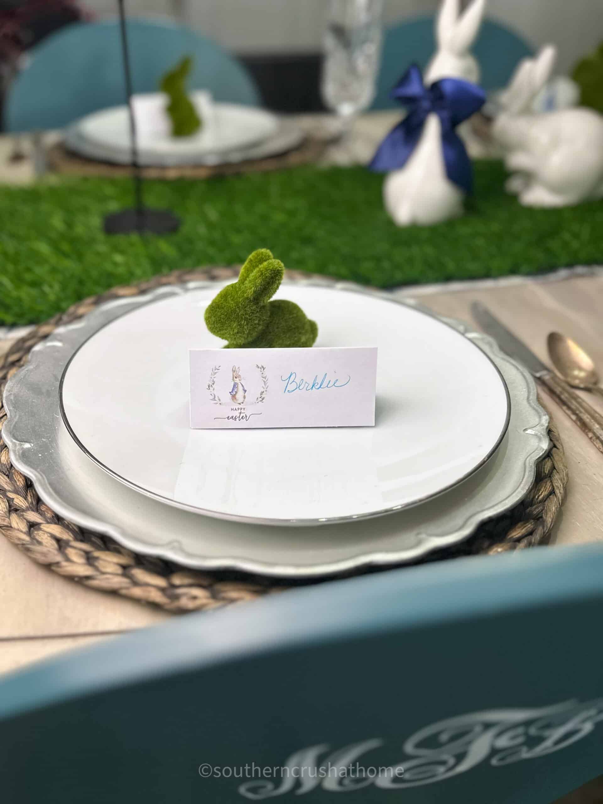 Easter Brunch Printable "Peter Cottontail" Place Cards - Southern Crush ...