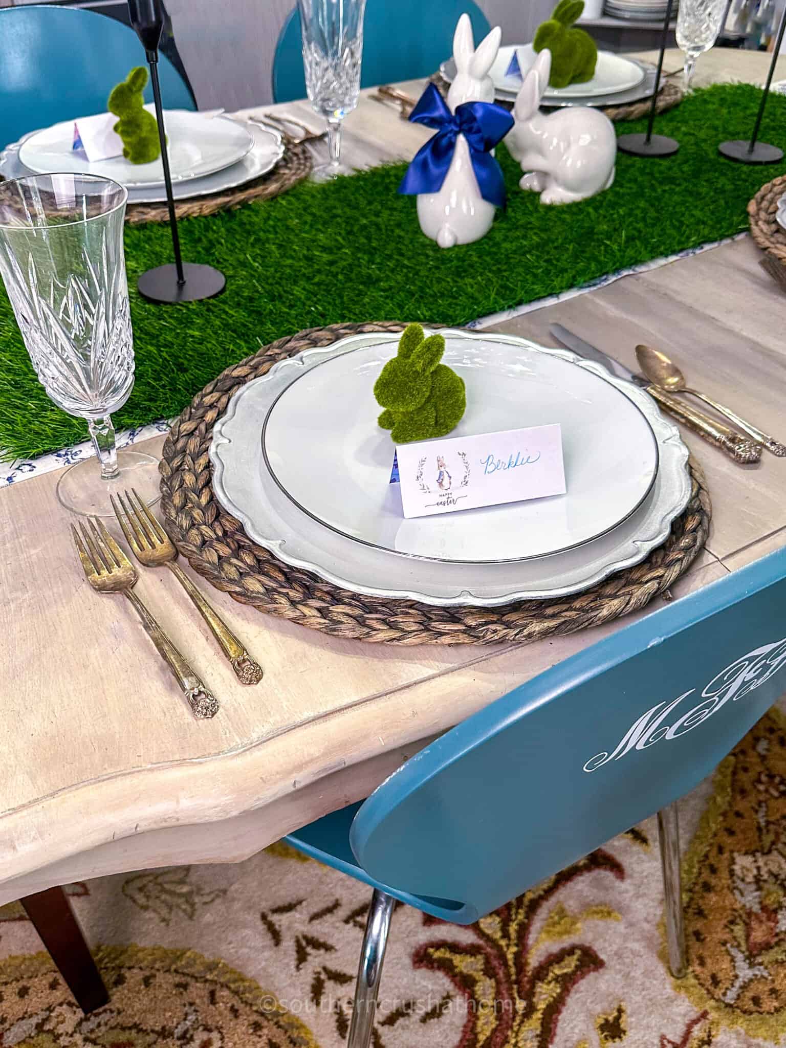 Easter Brunch Printable "Peter Cottontail" Place Cards - Southern Crush ...