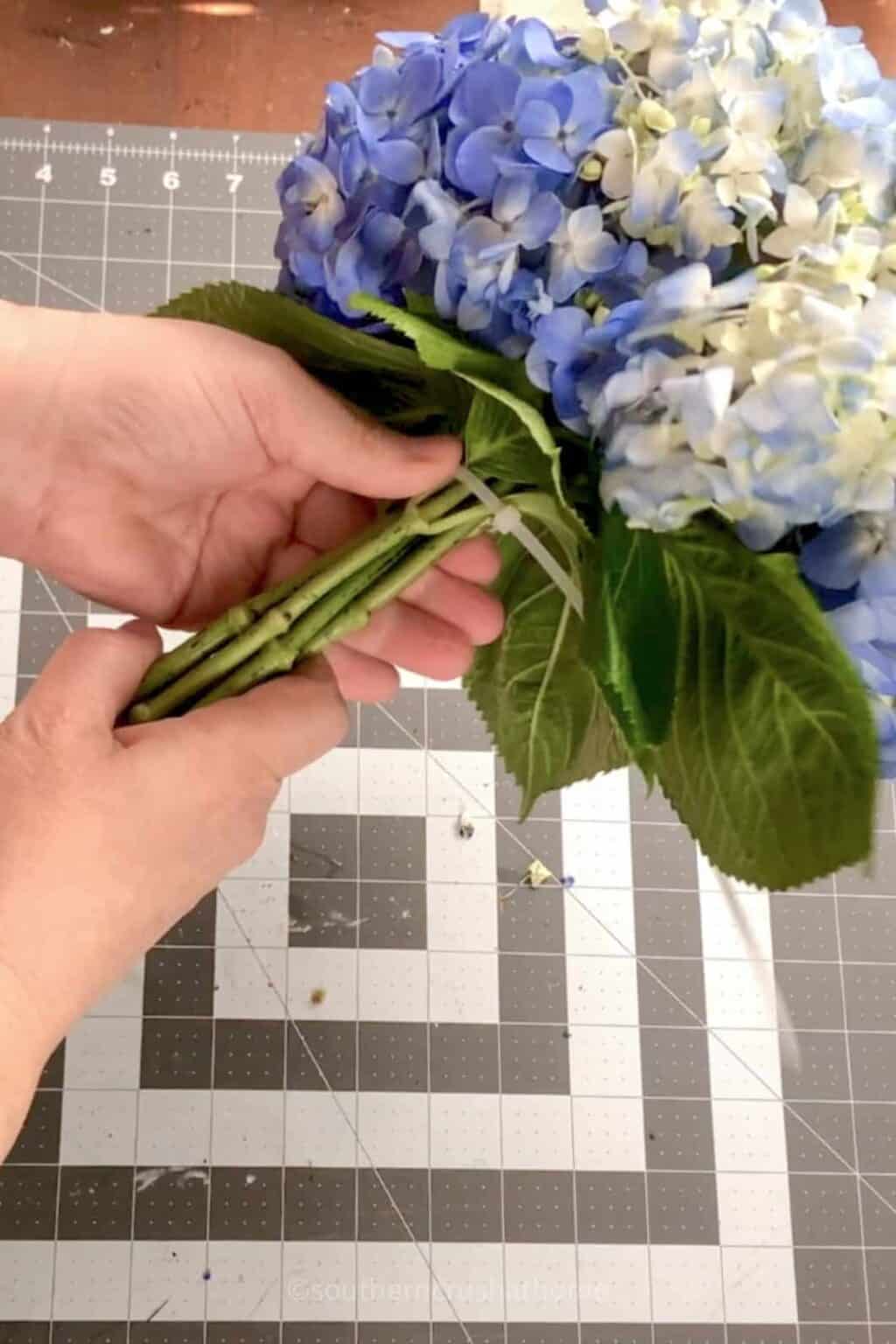 DIY Hydrangea Wedding Bouquet (Under $37) - Southern Crush at Home