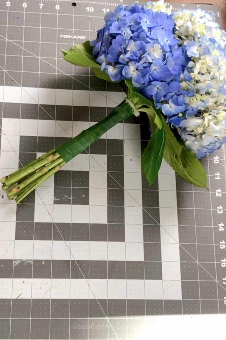 DIY Hydrangea Wedding Bouquet (Under $37) - Southern Crush at Home