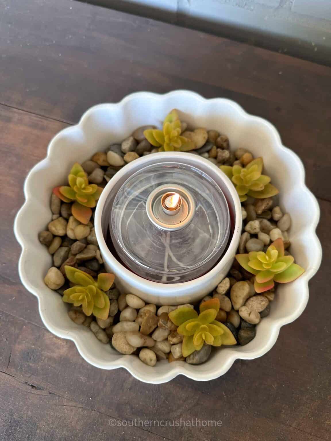 How to Make a DIY Table Top Fire Pit - Southern Crush at Home